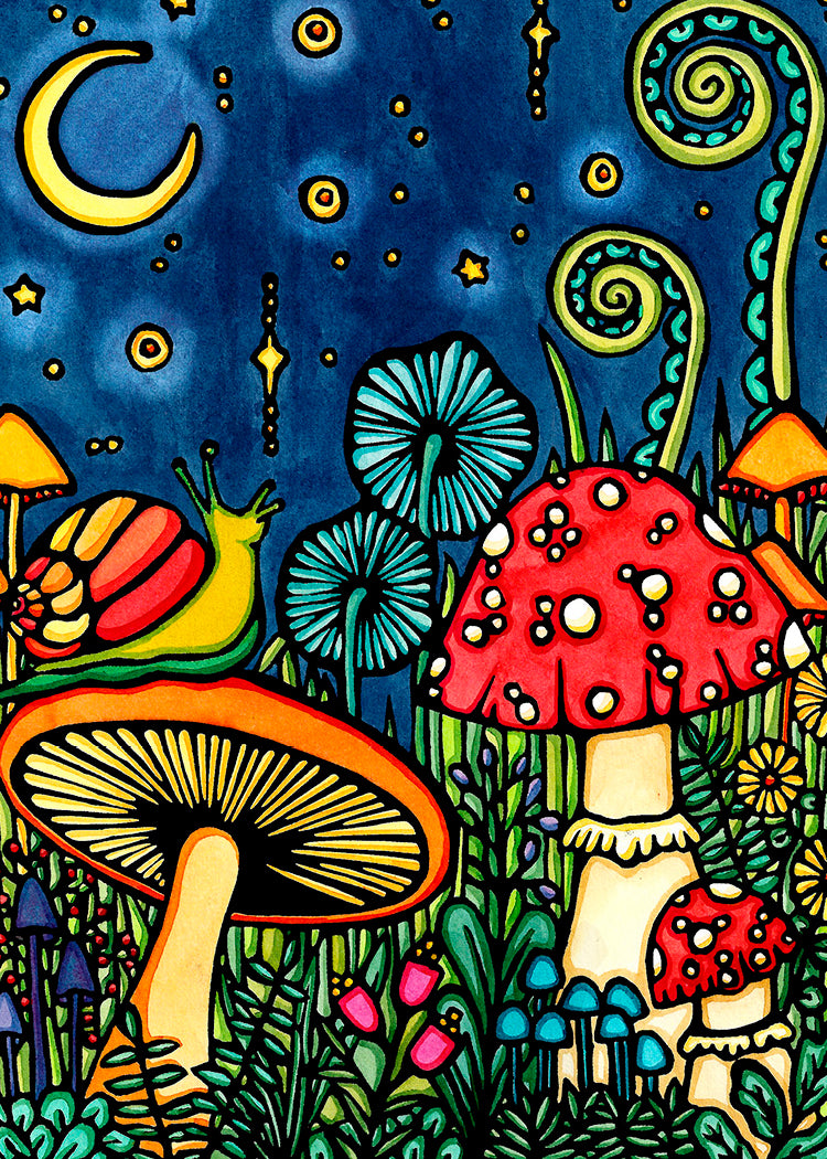 Mushrooms Magnet 2.5x3.5 – Museum Nerd