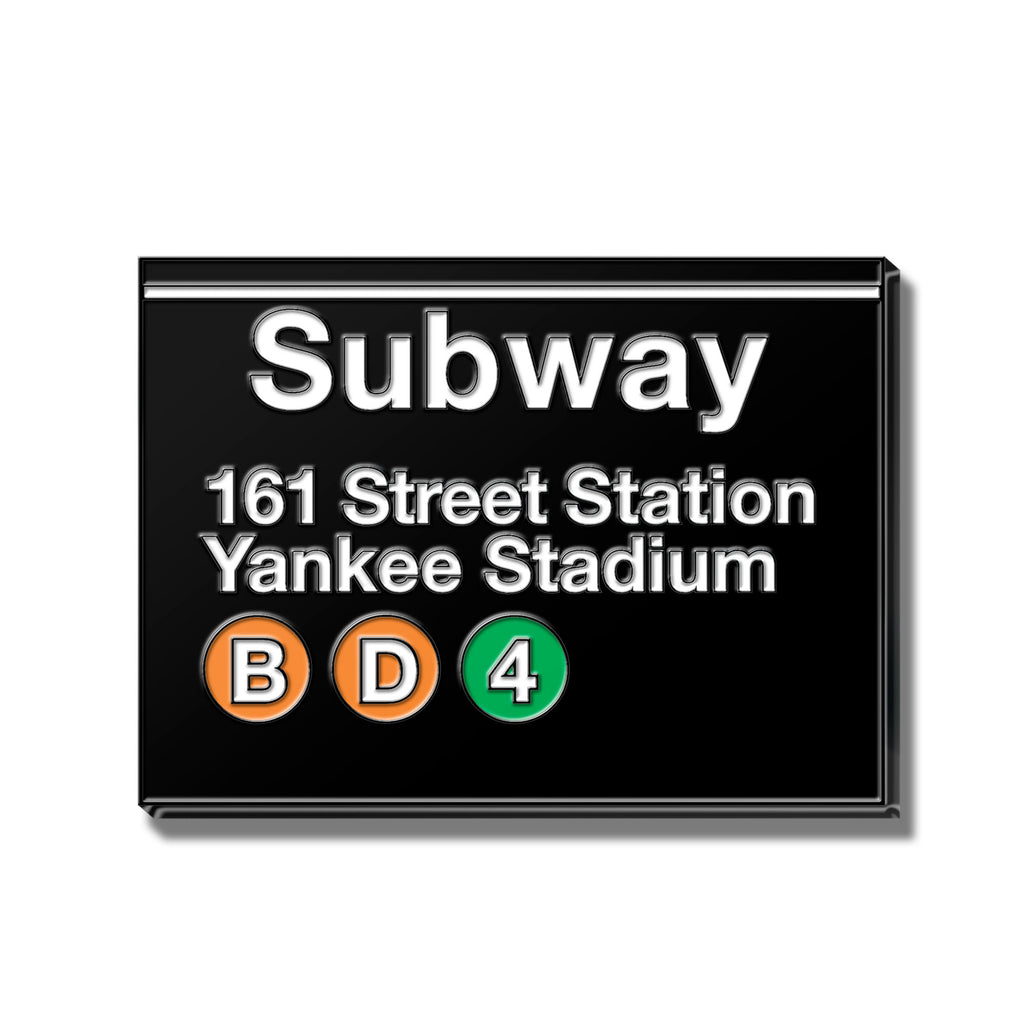 Yankee Stadium Subway Sign Enamel Pin – Museum Nerd