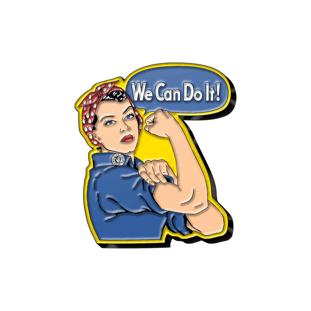 Rosie the Riveter Enamel Pin – Museum Nerd