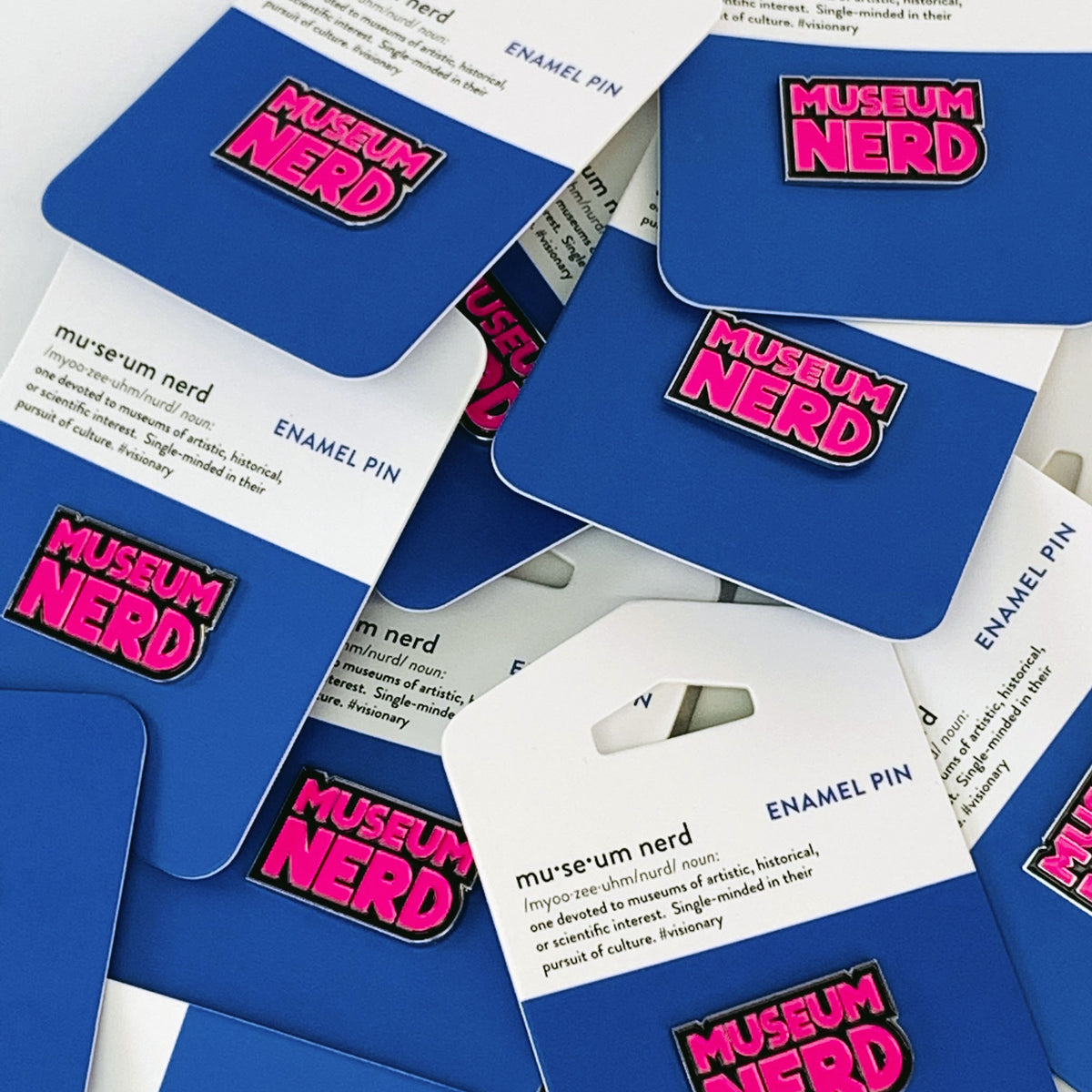Hot Pink Enamel Pin – Museum Nerd